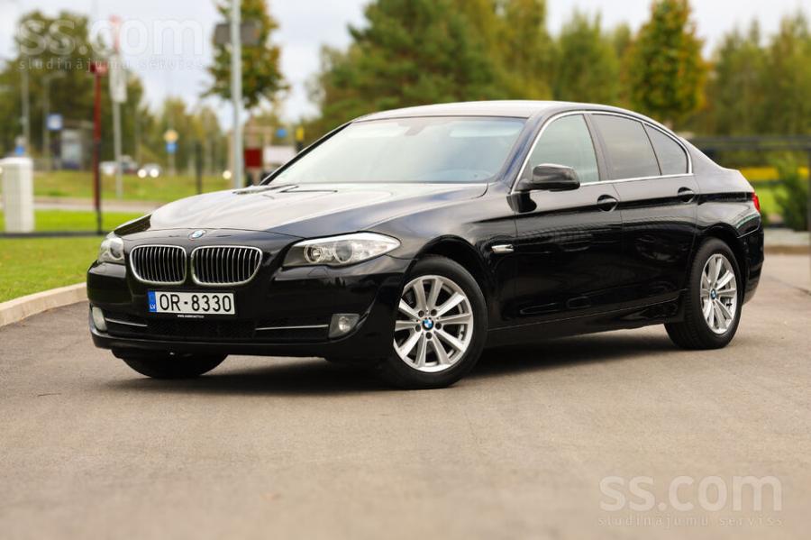 Melns BMW 520 2013 Jelgava, ar dzinēja tilpumu 2.00 L un nobraukumu 211 tūkst. km par 8850 €, foto 1 vietnē AUTOMOTO.COM.LV