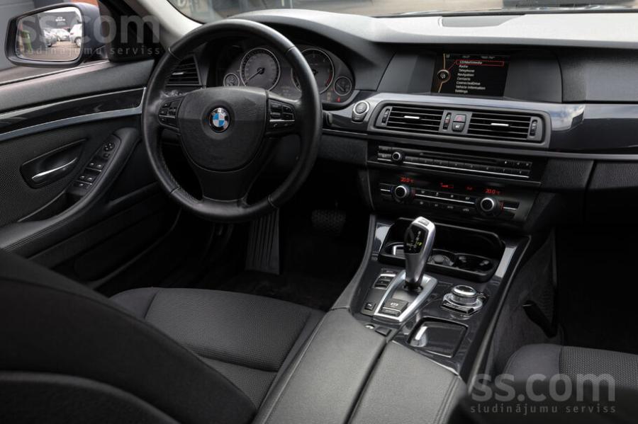 Melns BMW 520 2013 Jelgava, ar dzinēja tilpumu 2.00 L un nobraukumu 211 tūkst. km par 8850 €, foto 12 vietnē AUTOMOTO.COM.LV