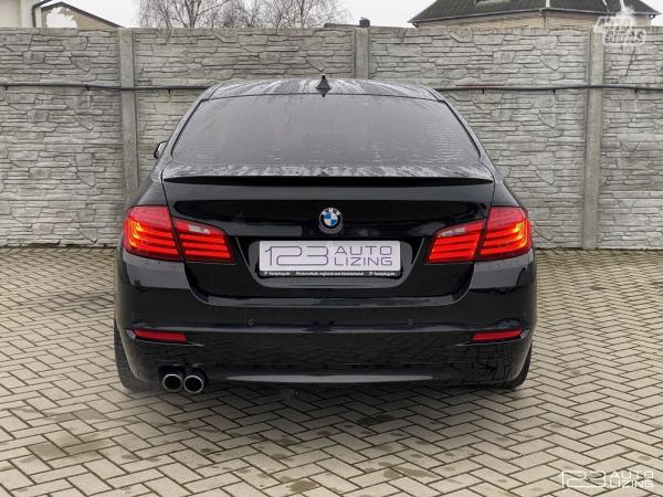Black BMW 520 2014 in Taurage, with an engine capacity of 2.00 L and mileage of 300 thousand km for 11900 €, photo 8 on AUTOMOTO.COM.LV