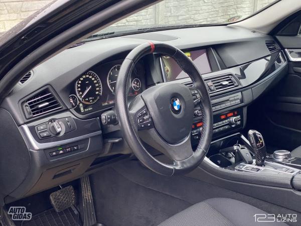 Black BMW 520 2014 in Taurage, with an engine capacity of 2.00 L and mileage of 300 thousand km for 11900 €, photo 10 on AUTOMOTO.COM.LV