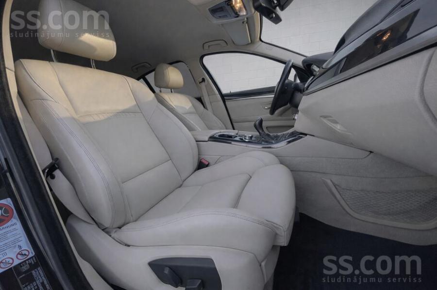 Melns BMW 520 2014 Jelgava, ar dzinēja tilpumu 2.00 L un nobraukumu 287 tūkst. km par 8496 €, foto 6 vietnē AUTOMOTO.COM.LV