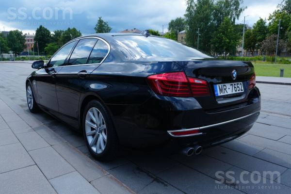 Melns BMW 520 2014 Rīga, ar dzinēja tilpumu 2.00 L un nobraukumu 275 tūkst. km par 11290 €, foto 5 vietnē AUTOMOTO.COM.LV
