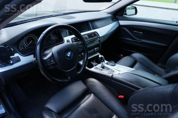 Melns BMW 520 2014 Rīga, ar dzinēja tilpumu 2.00 L un nobraukumu 275 tūkst. km par 11290 €, foto 6 vietnē AUTOMOTO.COM.LV