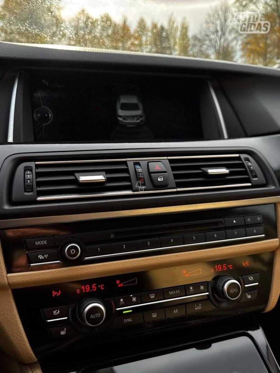 Black BMW 520 2014 in Klaipeda, with an engine capacity of 2.00 L and mileage of 261 thousand km for 11800 €, photo 15 on AUTOMOTO.COM.LV