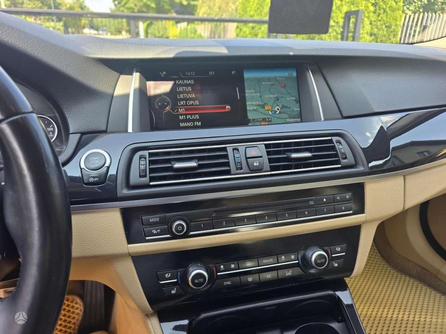 Black BMW 520 2015 in Kaunas, with an engine capacity of 2.00 L and mileage of 219 thousand km for 14000 €, photo 9 on AUTOMOTO.COM.LV
