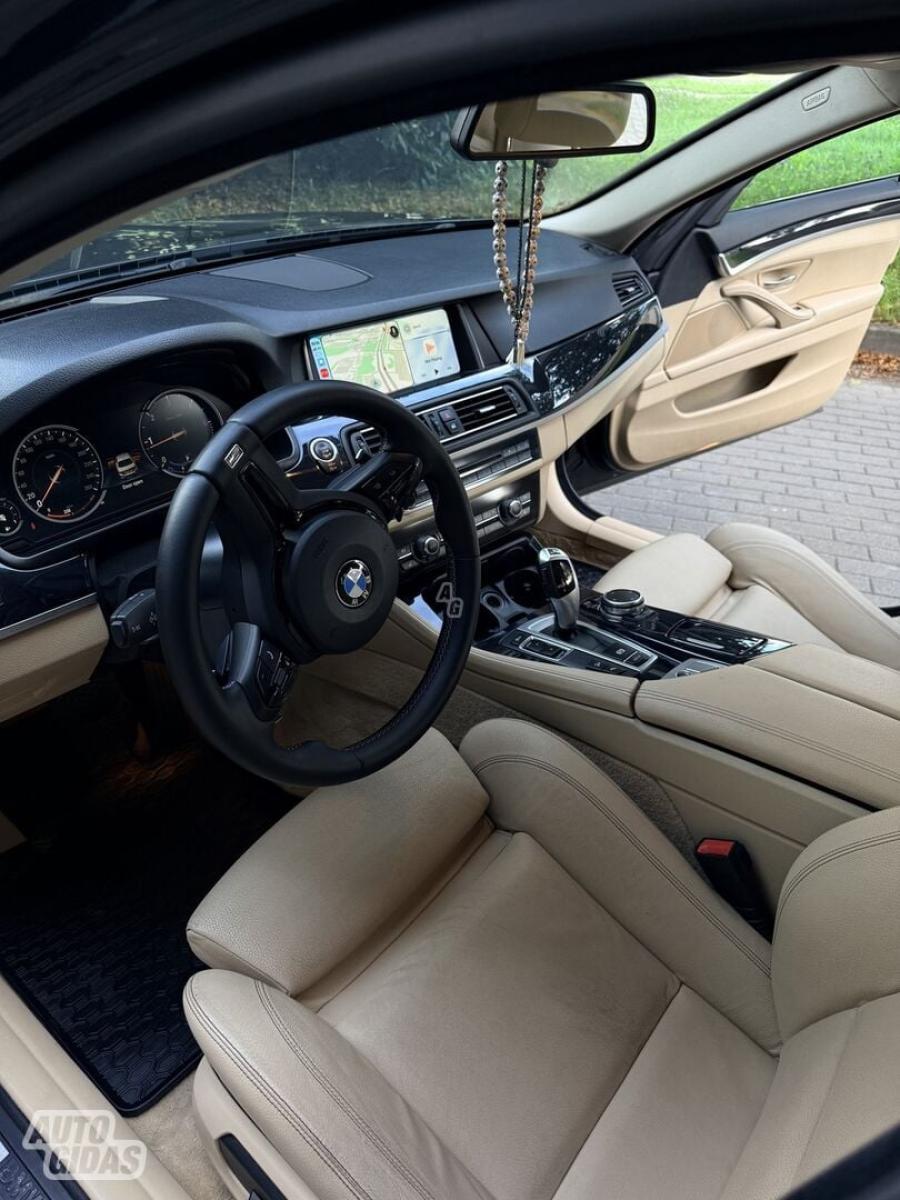 Black BMW 520 2016 in Kaunas, with an engine capacity of 2.00 L and mileage of 325 thousand km for 12300 €, photo 13 on AUTOMOTO.COM.LV