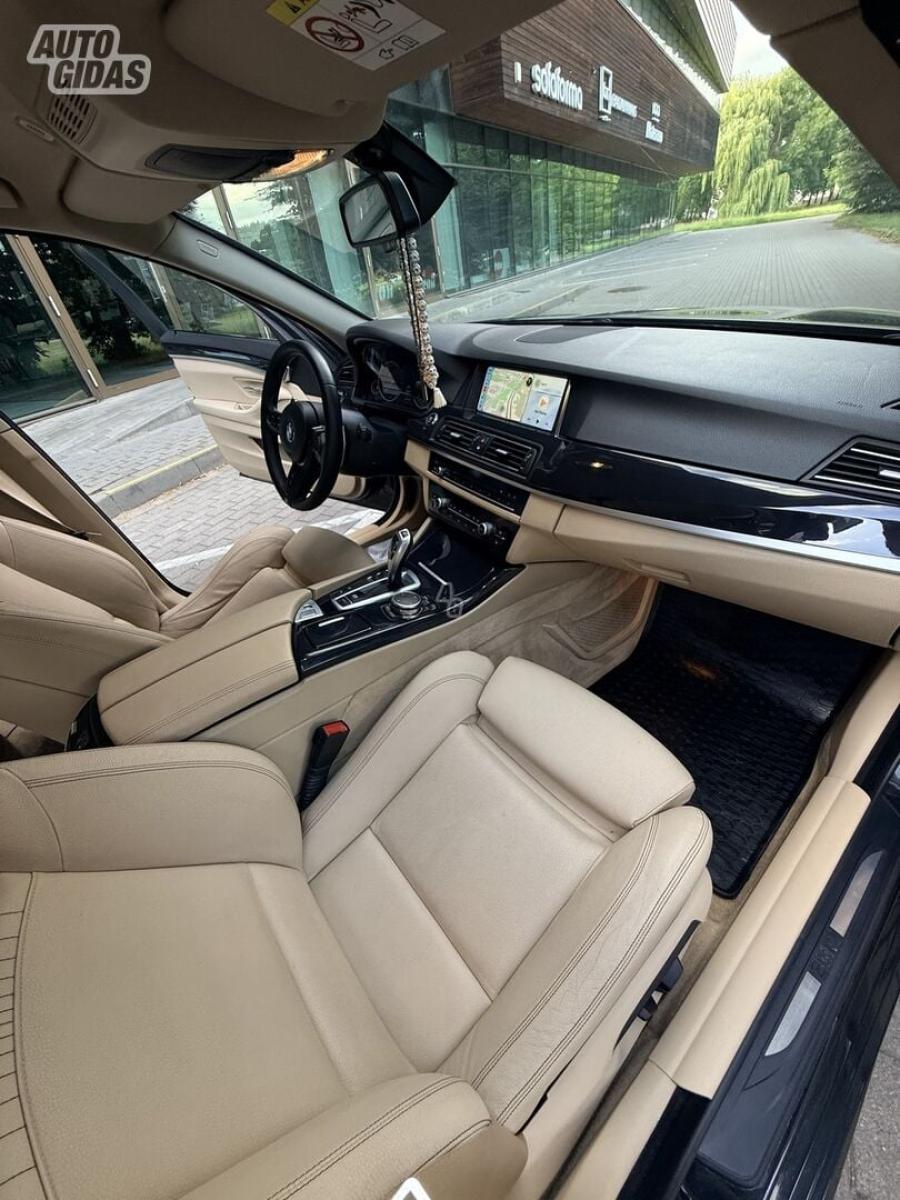 Black BMW 520 2016 in Kaunas, with an engine capacity of 2.00 L and mileage of 325 thousand km for 12300 €, photo 20 on AUTOMOTO.COM.LV
