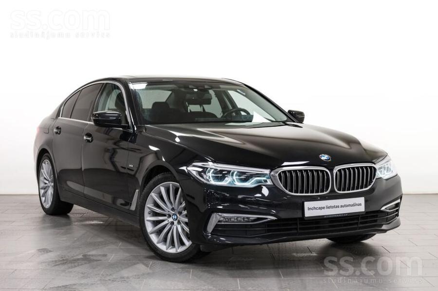 Black BMW 520 2017 in Riga, with an engine capacity of 2.00 L and mileage of 118 thousand km for 25900 €, photo 14 on AUTOMOTO.COM.LV