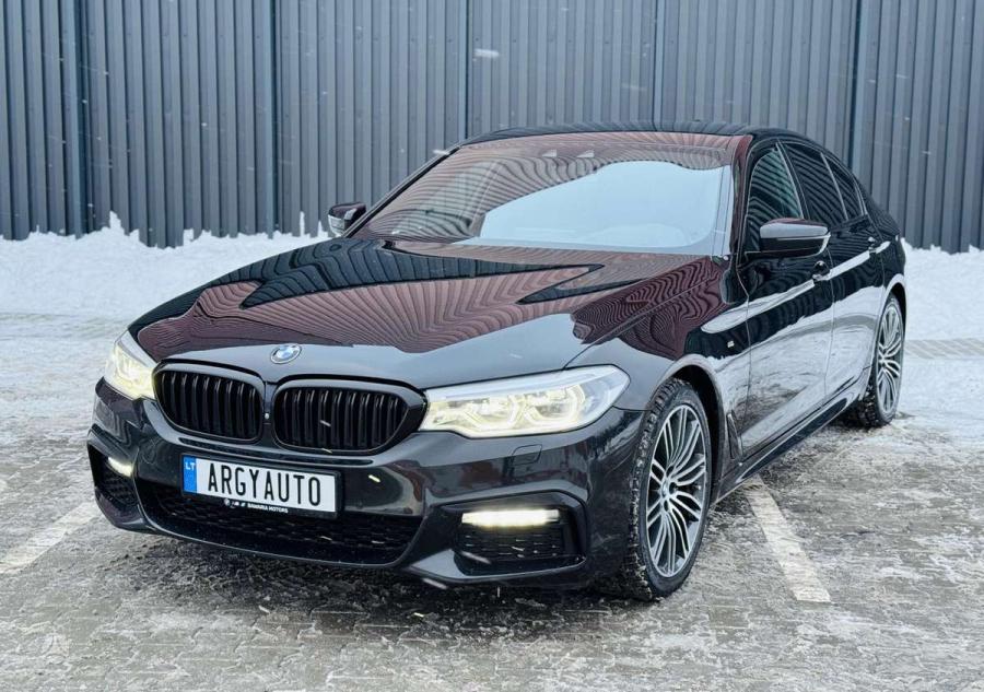 Black BMW 520 2017 in Kaunas, with an engine capacity of 2.00 L and mileage of 226 thousand km for 23500 €, photo 1 on AUTOMOTO.COM.LV