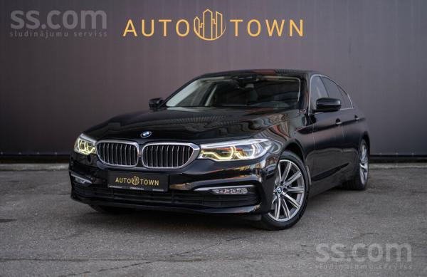 Black BMW 520 2017 in Riga, with an engine capacity of 2.00 L and mileage of 284 thousand km for 18990 €, photo 1 on AUTOMOTO.COM.LV