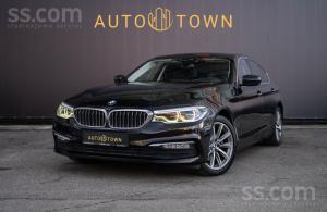 Black BMW 520 2017 in Riga, with an engine capacity of 2.00 L and mileage of 284 thousand km for 18990 €, photo  on AUTOMOTO.COM.LV