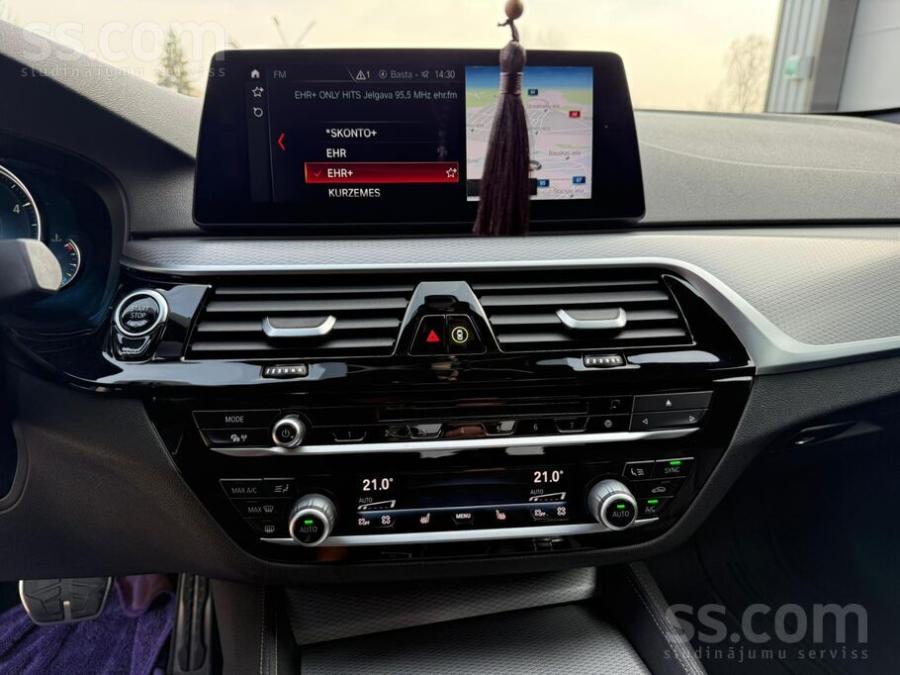 Черный БМВ 520 2017 в Елгава, объемом двигателя 2.00 л и пробегом 231 тыс. км за 20990 €, фото 11 на AUTOMOTO.COM.LV