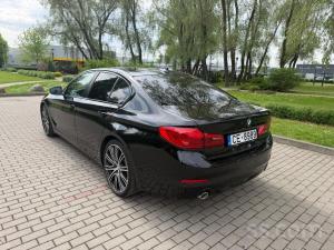 Black BMW 520 2017 in Riga, with an engine capacity of 2.00 L and mileage of 117 thousand km for 20900 €, photo 5 on AUTOMOTO.COM.LV