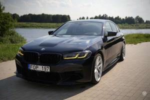 Black BMW 520 2017 in Visaginas, with an engine capacity of 2.00 L and mileage of 362 thousand km for 20700 €, photo 4 on AUTOMOTO.COM.LV
