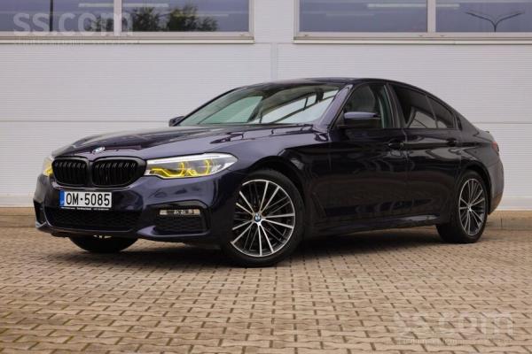Black BMW 520 2017 in Riga, with an engine capacity of 2.00 L and mileage of 0 thousand km for 21995 €, photo 1 on AUTOMOTO.COM.LV