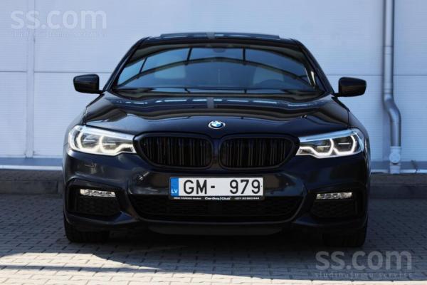 Black BMW 520 2017 in Riga, with an engine capacity of 2.00 L and mileage of 0 thousand km for 20995 €, photo 3 on AUTOMOTO.COM.LV