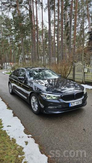 Black BMW 520 2017 in Riga, with an engine capacity of 2.00 L and mileage of 126 thousand km for 20500 €, photo 3 on AUTOMOTO.COM.LV