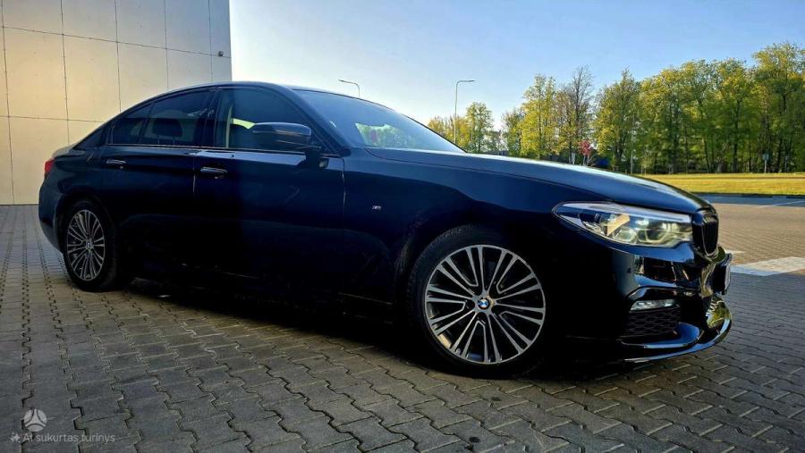 Black BMW 520 2018 in Klaipeda, with an engine capacity of 2.00 L and mileage of 180 thousand km for 25000 €, photo 4 on AUTOMOTO.COM.LV