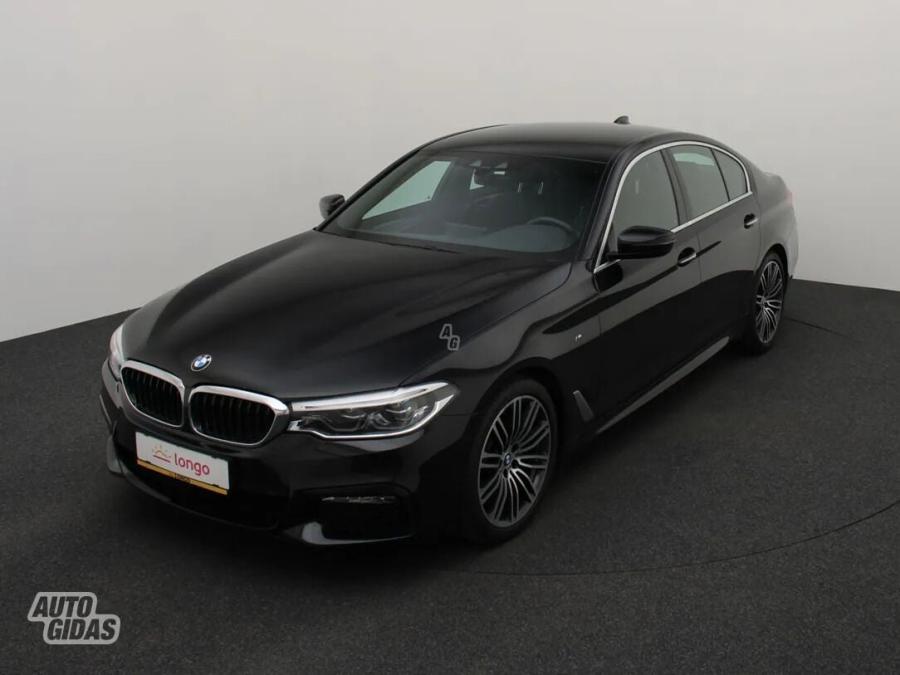Black BMW 520 2018 in Vilnius, with an engine capacity of 2.00 L and mileage of 201 thousand km for 22499 €, photo 1 on AUTOMOTO.COM.LV