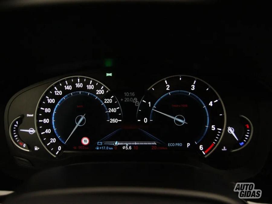Black BMW 520 2018 in Vilnius, with an engine capacity of 2.00 L and mileage of 201 thousand km for 22499 €, photo 20 on AUTOMOTO.COM.LV
