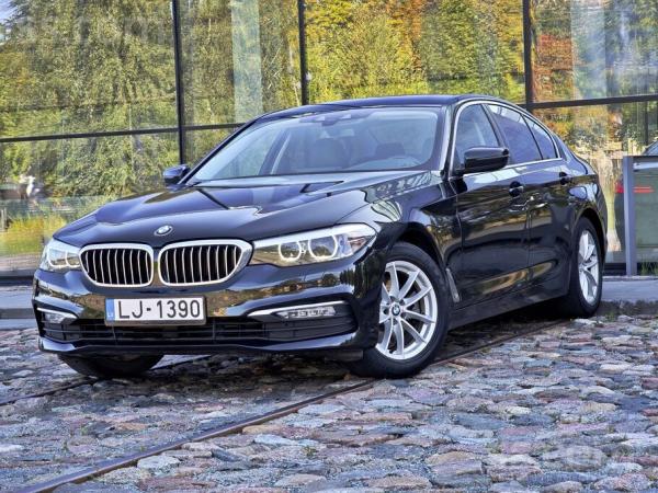 Черный БМВ 520 2018 в Рига, объемом двигателя 2.00 л и пробегом 153 тыс. км за 19990 €, фото 1 на AUTOMOTO.COM.LV