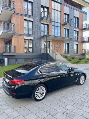 Black BMW 520 2019 in Riga, with an engine capacity of 2.00 L and mileage of 201 thousand km for 26450 €, photo 5 on AUTOMOTO.COM.LV