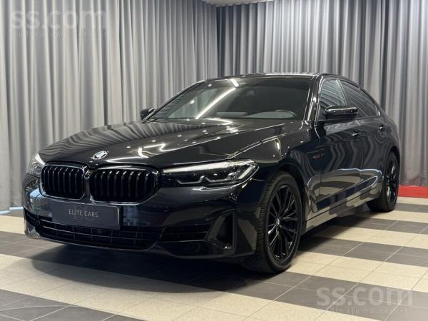 Black BMW 520 2021 in Riga, with an engine capacity of 2.00 L and mileage of 89 thousand km for 29990 €, photo 1 on AUTOMOTO.COM.LV