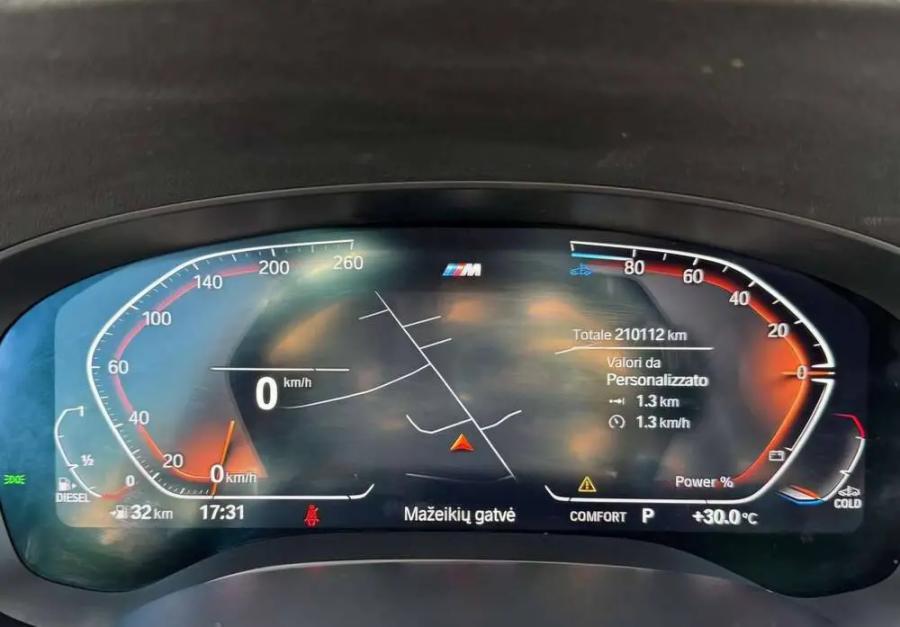 Черный БМВ 520 2021 в Тельшяй, объемом двигателя 2.00 л и пробегом 210 тыс. км за 23490 €, фото 20 на AUTOMOTO.COM.LV