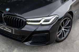 Black BMW 520 2021 in Vilnius, with an engine capacity of 2.00 L and mileage of 50 thousand km for 35900 €, photo 8 on AUTOMOTO.COM.LV