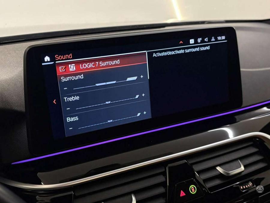 Black BMW 520 2022 in Marijampole, with an engine capacity of 2.00 L and mileage of 272 thousand km for 25999 €, photo 7 on AUTOMOTO.COM.LV