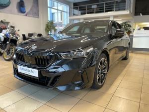 Black BMW 520 2024 in Klaipeda, with an engine capacity of 2.00 L and mileage of 24 thousand km for 55933 €, photo  on AUTOMOTO.COM.LV