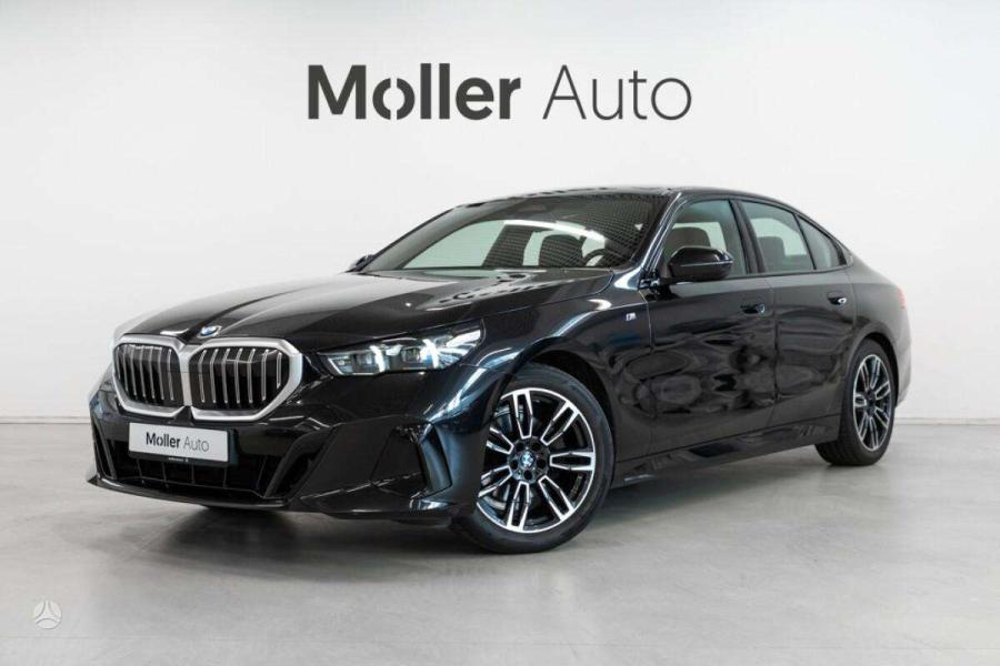 Black BMW 520 2024 in Vilnius, with an engine capacity of 2.00 L and mileage of 59 thousand km for 51000 €, photo 1 on AUTOMOTO.COM.LV