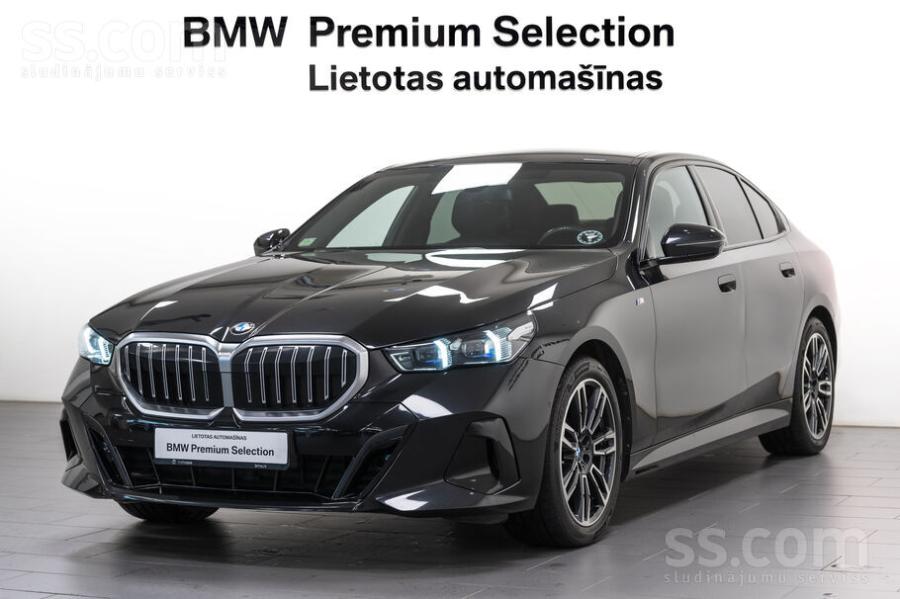 Black BMW 520 2024 in Riga, with an engine capacity of 2.00 L and mileage of 41 thousand km for 53900 €, photo 1 on AUTOMOTO.COM.LV