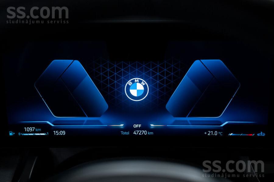 Black BMW 520 2024 in Riga, with an engine capacity of 2.00 L and mileage of 47 thousand km for 53900 €, photo 9 on AUTOMOTO.COM.LV
