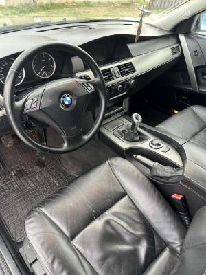 Black BMW 520 2005 in Prienai, with an engine capacity of 0.00 L and mileage of 329 thousand km for 2150 €, photo 3 on AUTOMOTO.COM.LV
