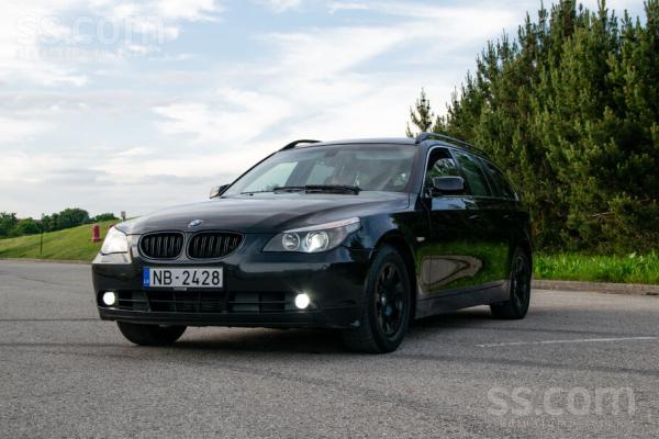 Black BMW 520 2005 in Talsi, with an engine capacity of 2.00 L and mileage of 343 thousand km for 3100 €, photo 1 on AUTOMOTO.COM.LV