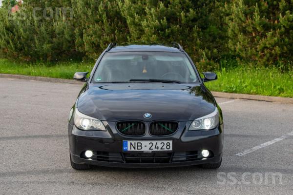 Black BMW 520 2005 in Talsi, with an engine capacity of 2.00 L and mileage of 343 thousand km for 3100 €, photo 2 on AUTOMOTO.COM.LV