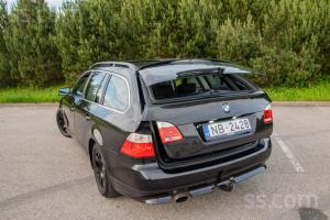 Black BMW 520 2005 in Talsi, with an engine capacity of 2.00 L and mileage of 343 thousand km for 3100 €, photo 14 on AUTOMOTO.COM.LV