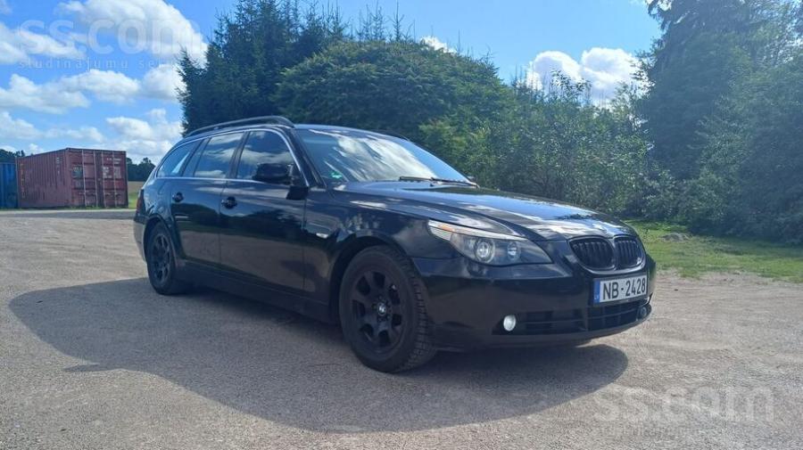 Black BMW 520 2005 in Talsi, with an engine capacity of 2.00 L and mileage of 345 thousand km for 2300 €, photo 3 on AUTOMOTO.COM.LV