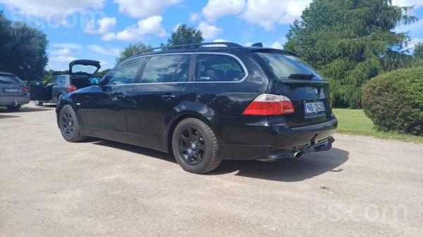 Black BMW 520 2005 in Talsi, with an engine capacity of 2.00 L and mileage of 345 thousand km for 2300 €, photo 3 on AUTOMOTO.COM.LV