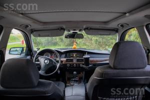Black BMW 520 2005 in Talsi, with an engine capacity of 2.00 L and mileage of 345 thousand km for 2300 €, photo 7 on AUTOMOTO.COM.LV