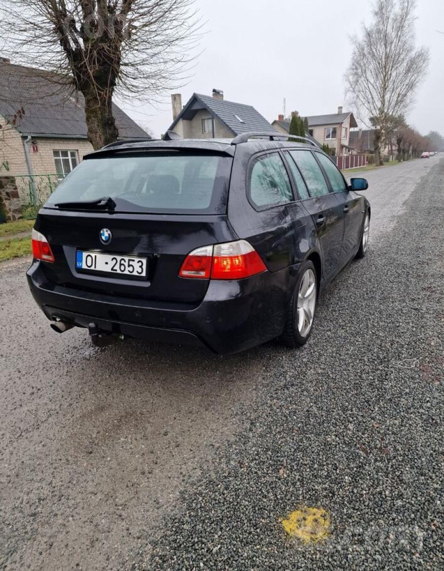 Melns BMW 520 2006 Jelgava, ar dzinēja tilpumu 2.00 L un nobraukumu 510 tūkst. km par 4200 €, foto 4 vietnē AUTOMOTO.COM.LV