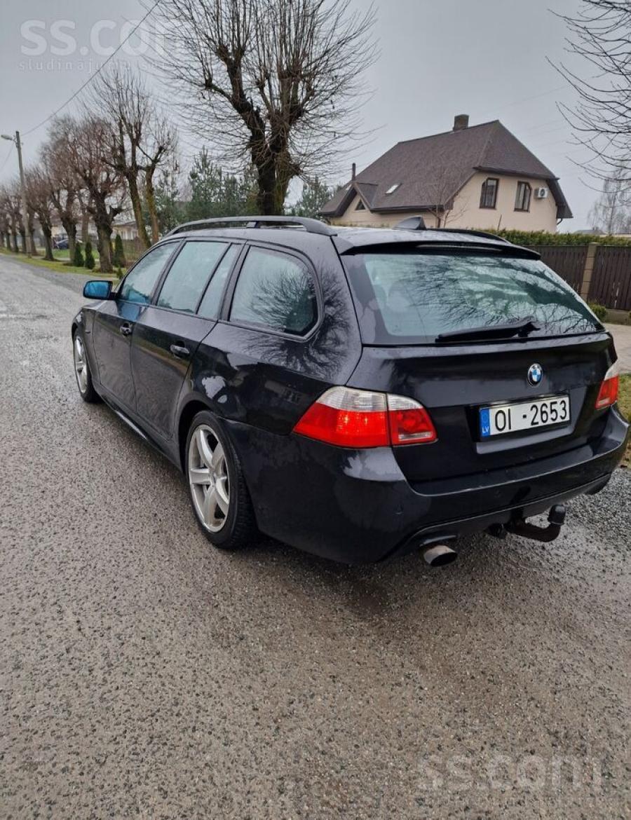 Melns BMW 520 2006 Jelgava, ar dzinēja tilpumu 2.00 L un nobraukumu 510 tūkst. km par 4200 €, foto 5 vietnē AUTOMOTO.COM.LV