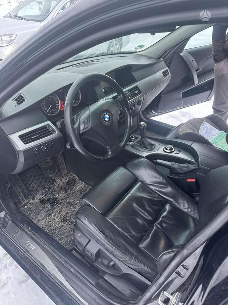 Melns BMW 520 2006 Lazdijai, ar dzinēja tilpumu 2.00 L un nobraukumu 491 tūkst. km par 3500 €, foto 7 vietnē AUTOMOTO.COM.LV