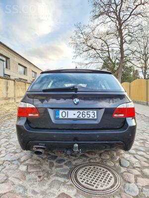 Black BMW 520 2006 in Jelgava, with an engine capacity of 2.00 L and mileage of 515 thousand km for 3600 €, photo 5 on AUTOMOTO.COM.LV