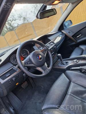 Black BMW 520 2006 in Jelgava, with an engine capacity of 2.00 L and mileage of 515 thousand km for 3600 €, photo 18 on AUTOMOTO.COM.LV