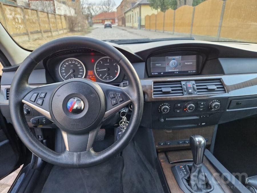 Black BMW 520 2006 in Jelgava, with an engine capacity of 2.00 L and mileage of 515 thousand km for 3600 €, photo 19 on AUTOMOTO.COM.LV