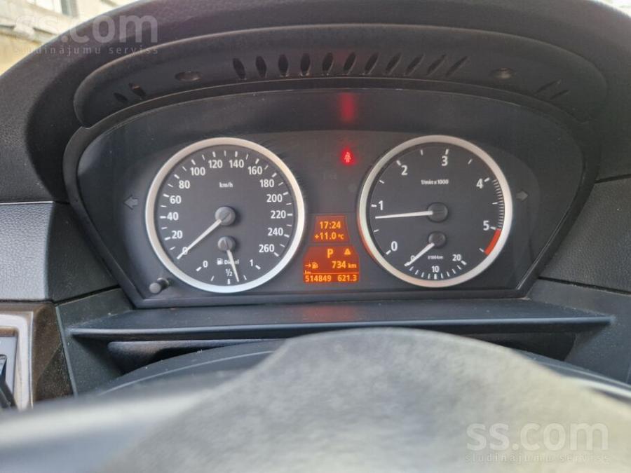 Black BMW 520 2006 in Jelgava, with an engine capacity of 2.00 L and mileage of 515 thousand km for 3600 €, photo 20 on AUTOMOTO.COM.LV