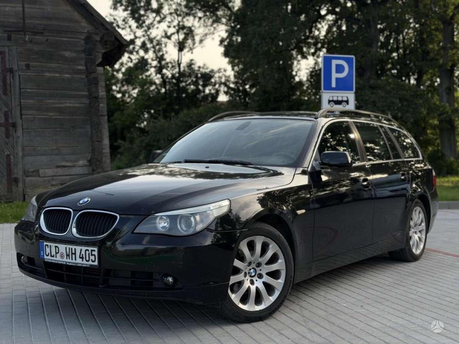 Black BMW 520 2006 in Rokiskis, with an engine capacity of 2.00 L and mileage of 400 thousand km for 2150 €, photo 3 on AUTOMOTO.COM.LV