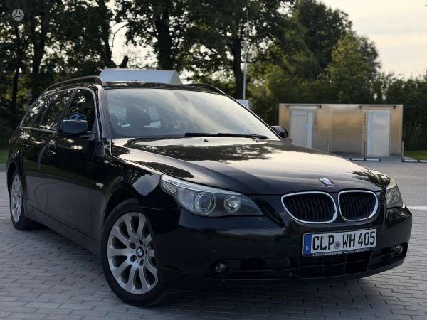 Black BMW 520 2006 in Rokiskis, with an engine capacity of 2.00 L and mileage of 400 thousand km for 2150 €, photo 3 on AUTOMOTO.COM.LV
